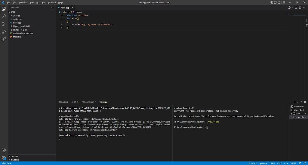 Lesson: Your First Program - Ask - GameDev.tv