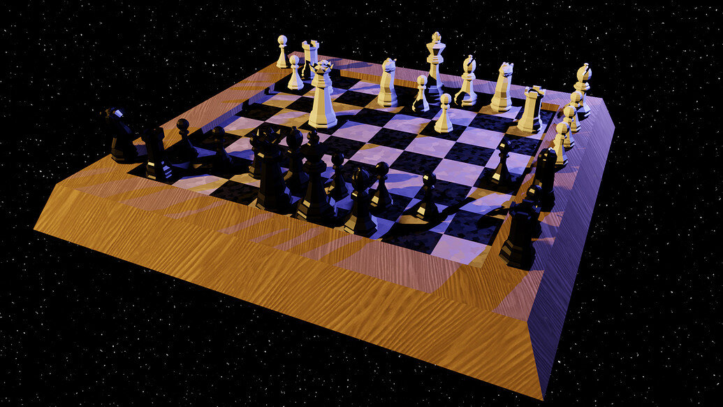 Space Themed Chess Scene - Show - GameDev.tv