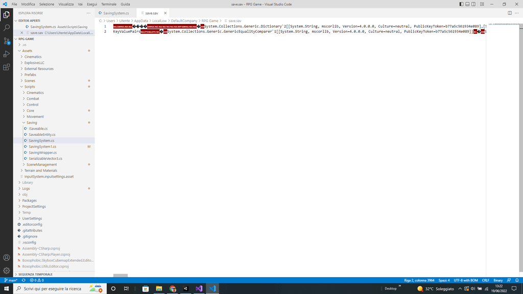 Visual studio code doesn't open the save.sav file - Ask - GameDev.tv