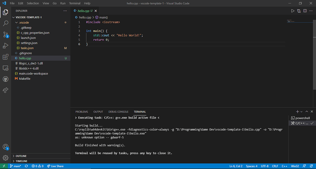 Problem Running Build Task - Show - GameDev.tv