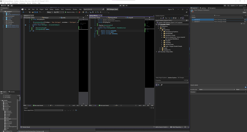 Not able to edit Dialogue SO in editor - Ask - GameDev.tv