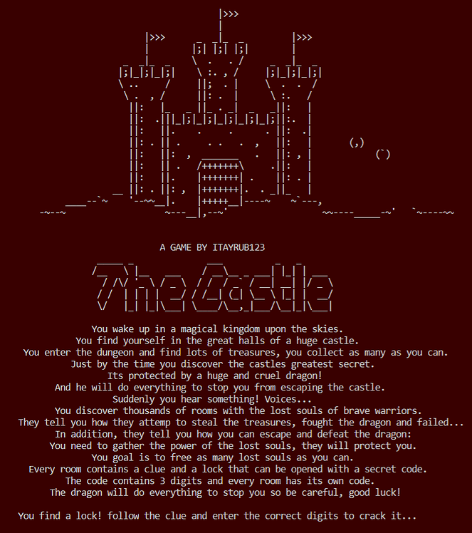 My Game - Ascii art! - Show - GameDev.tv
