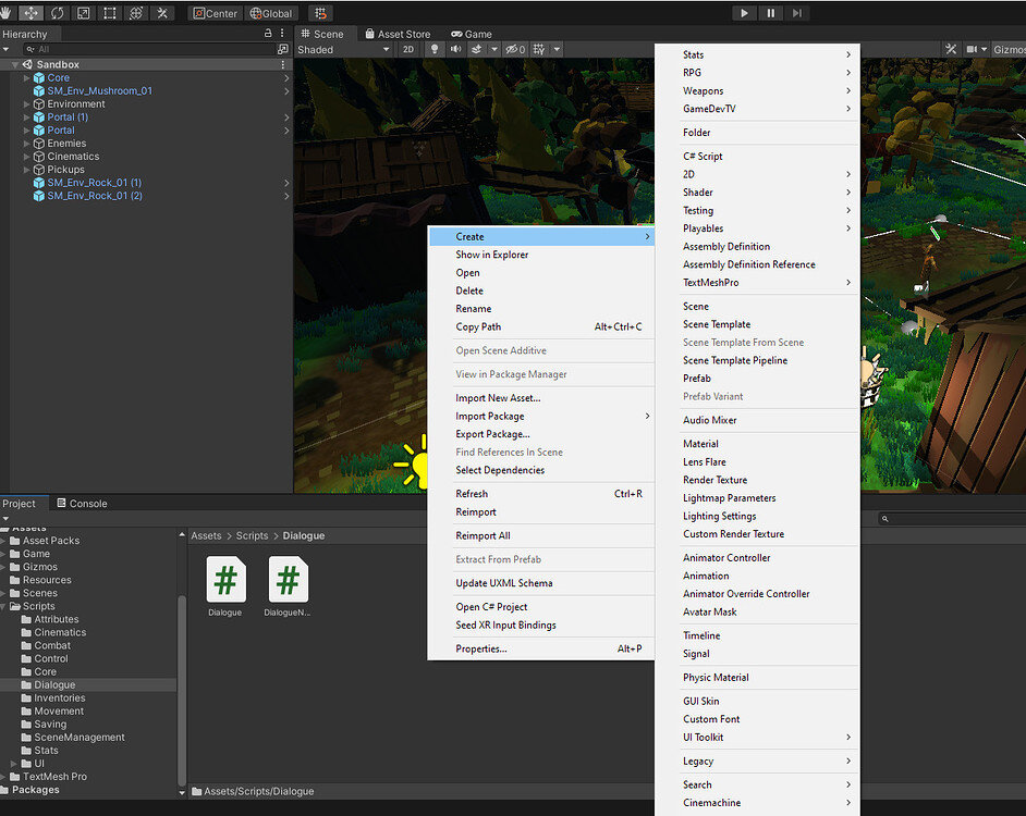 CreateAssetMenu not working - Ask - GameDev.tv