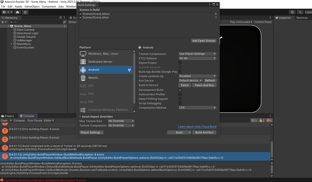 Build Error - Ask - GameDev.tv