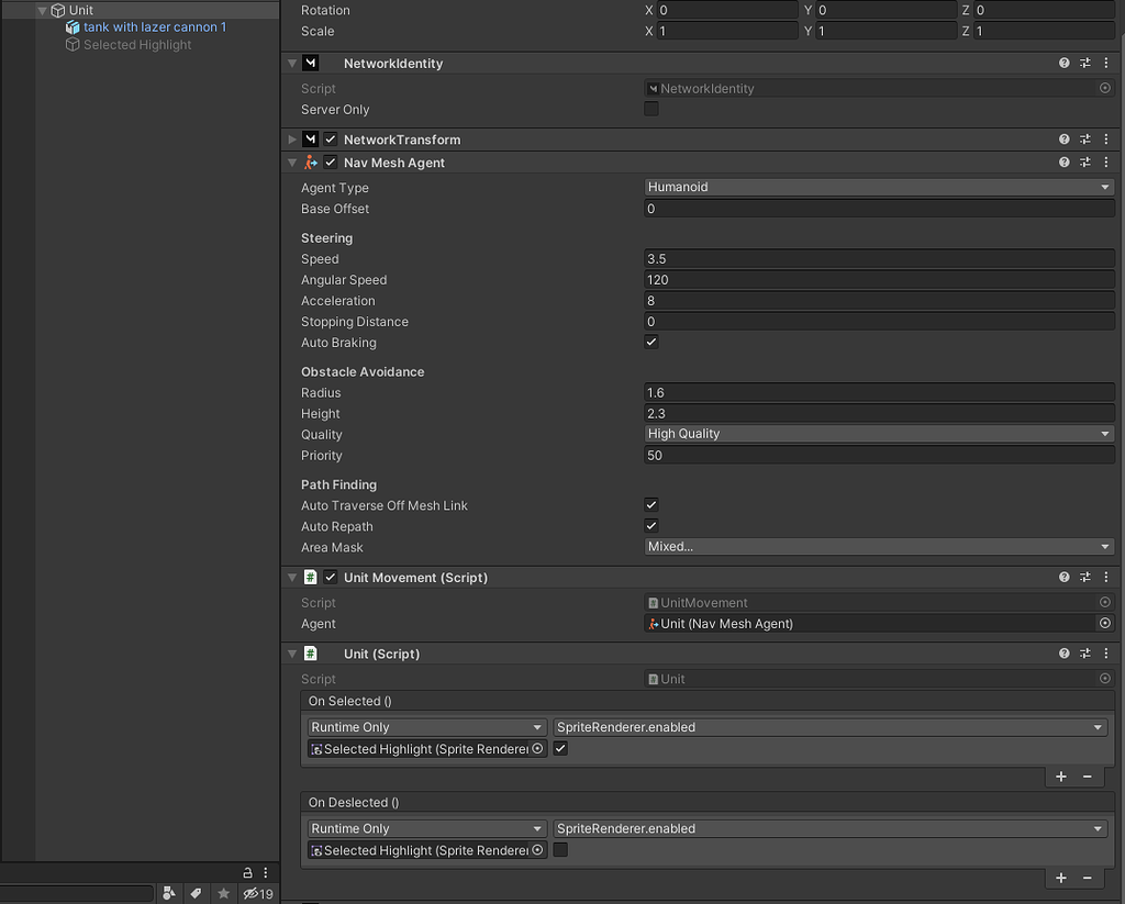 "Selected" sprite not activating - Ask - GameDev.tv