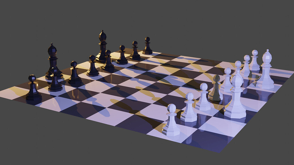 My chess board scene WIP - Show - GameDev.tv