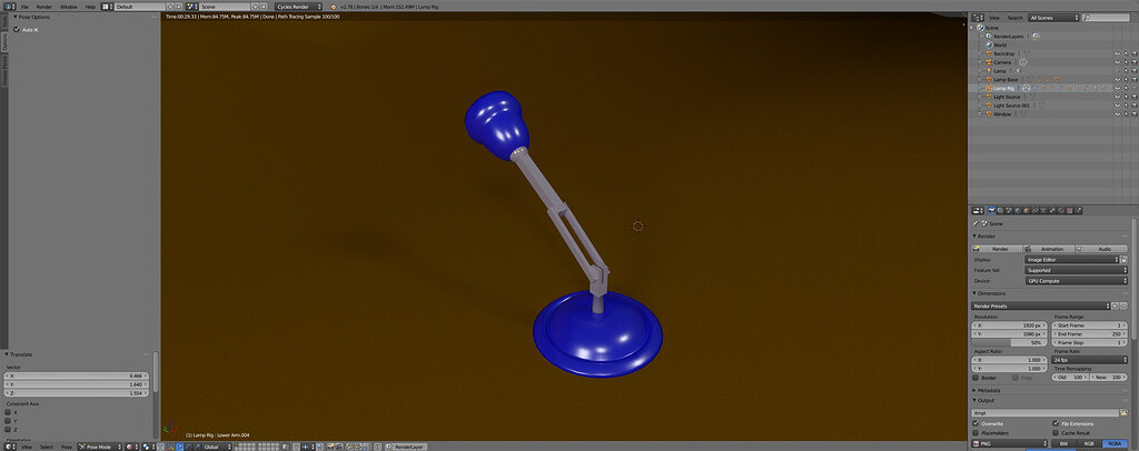 Basic Lamp Poses - Talk - GameDev.tv