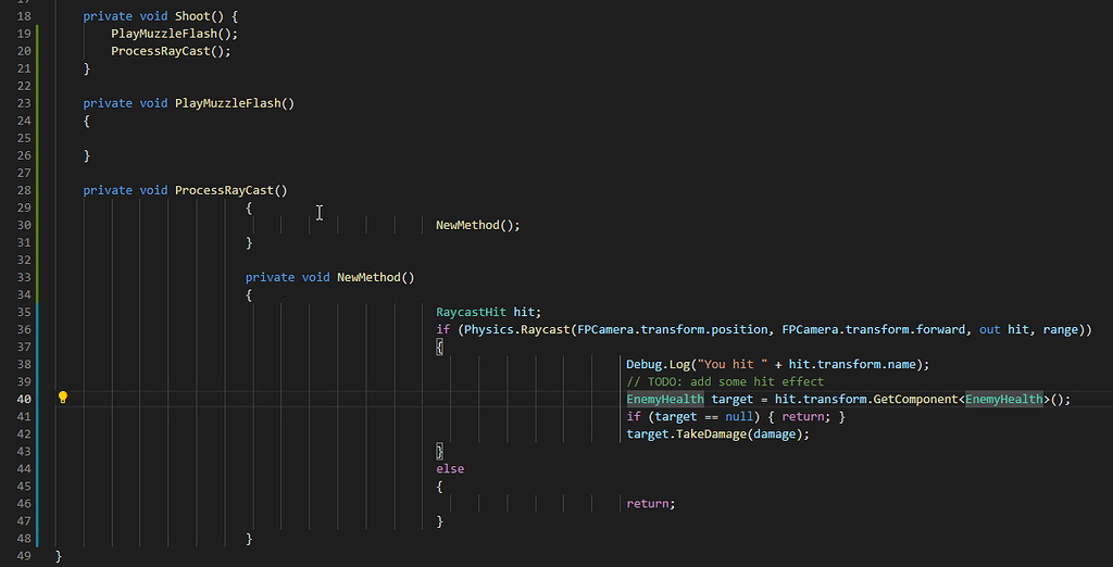 Weird VS Code formatting when refactoring - Ask - GameDev.tv