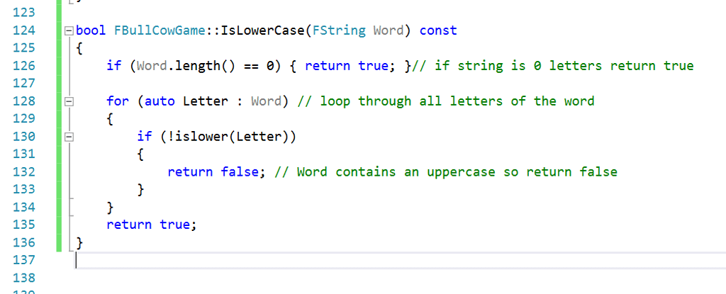 Lecture 48 Challeng IsLowerCase() - Talk - GameDev.tv