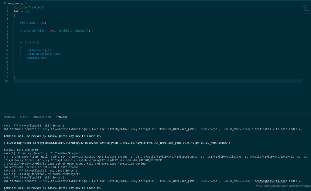 Id.exe cannot open output file - Ask - GameDev.tv