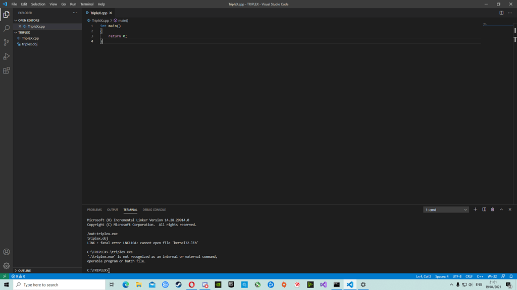 Fatal Error LNK1104 cannot open file kernel32.lib - Ask - GameDev.tv