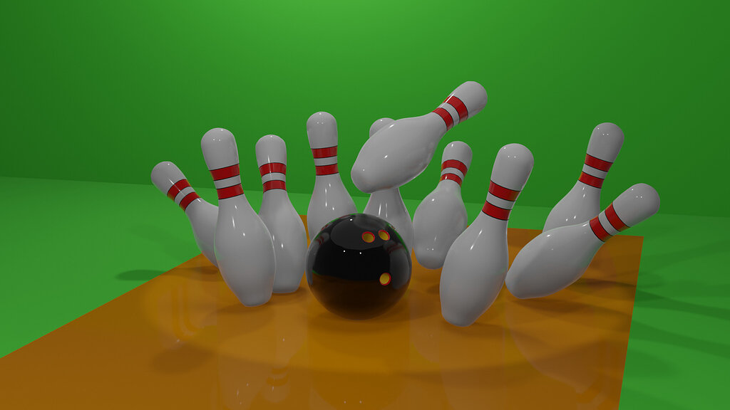 Final Bowling Scene Render - Show - GameDev.tv