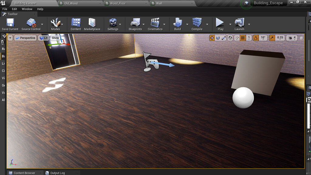 My Building Escape after Transforming Material Textures lecture - Show - GameDev.tv