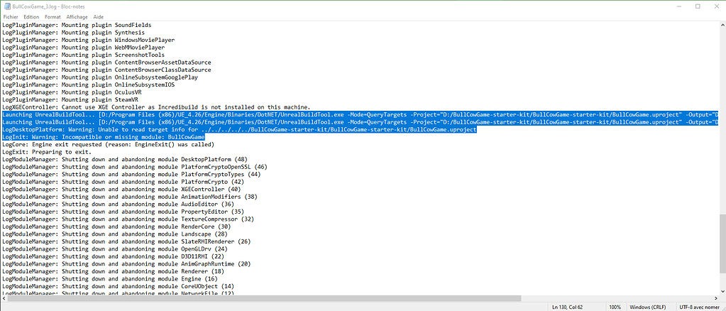 Importing bull and cow problem - Ask - GameDev.tv
