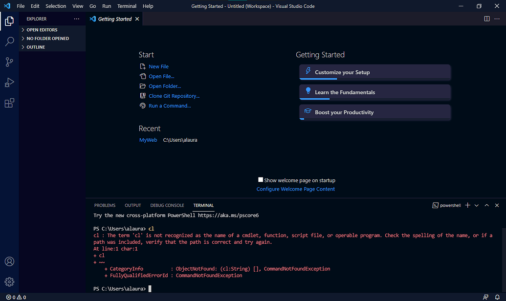 Developer cmd: 'C;\Program' is not recognized as an internal or external command - Ask - GameDev.tv