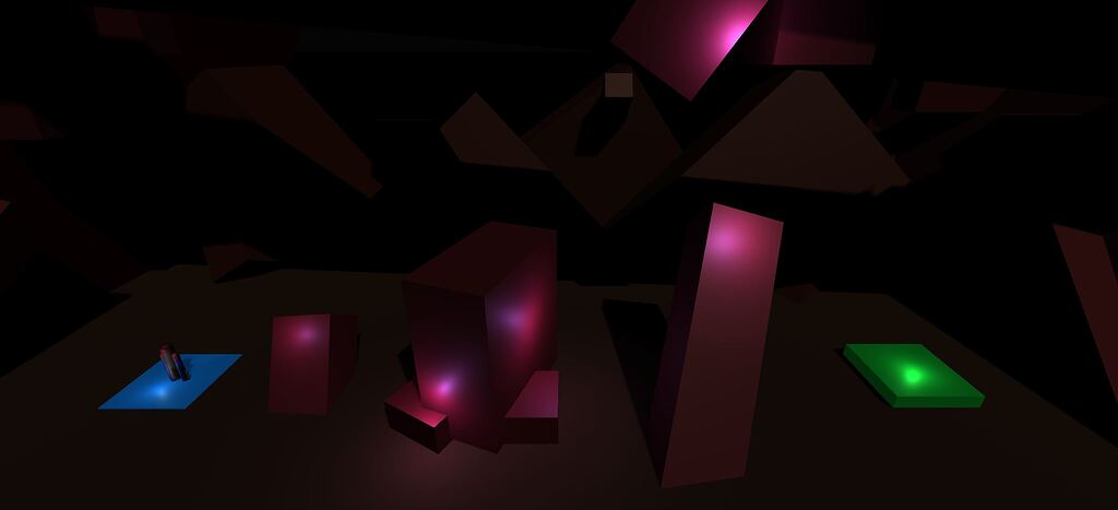 Level One with cool lights - Show - GameDev.tv