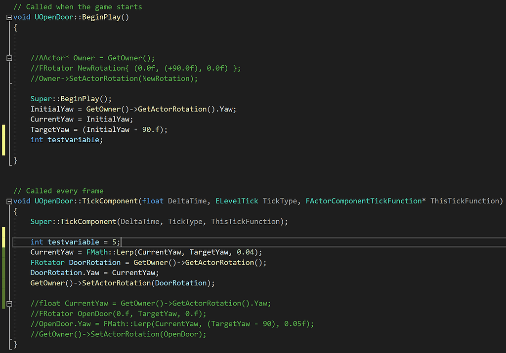 Header Variables not color coded in VS2019? - Ask - GameDev.tv