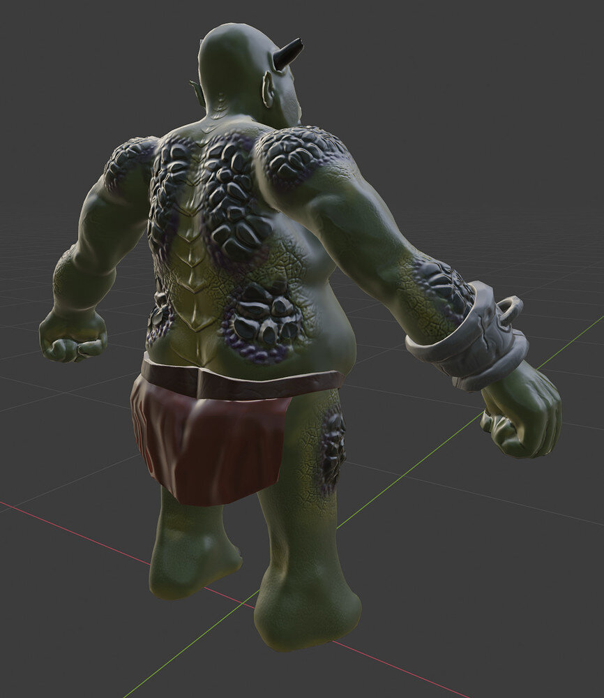 Fat Ogre - Body Painting - Show - GameDev.tv