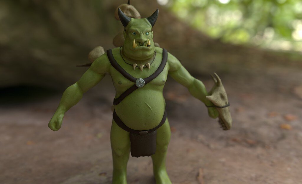 WIP Ogre Texturing - Show - GameDev.tv