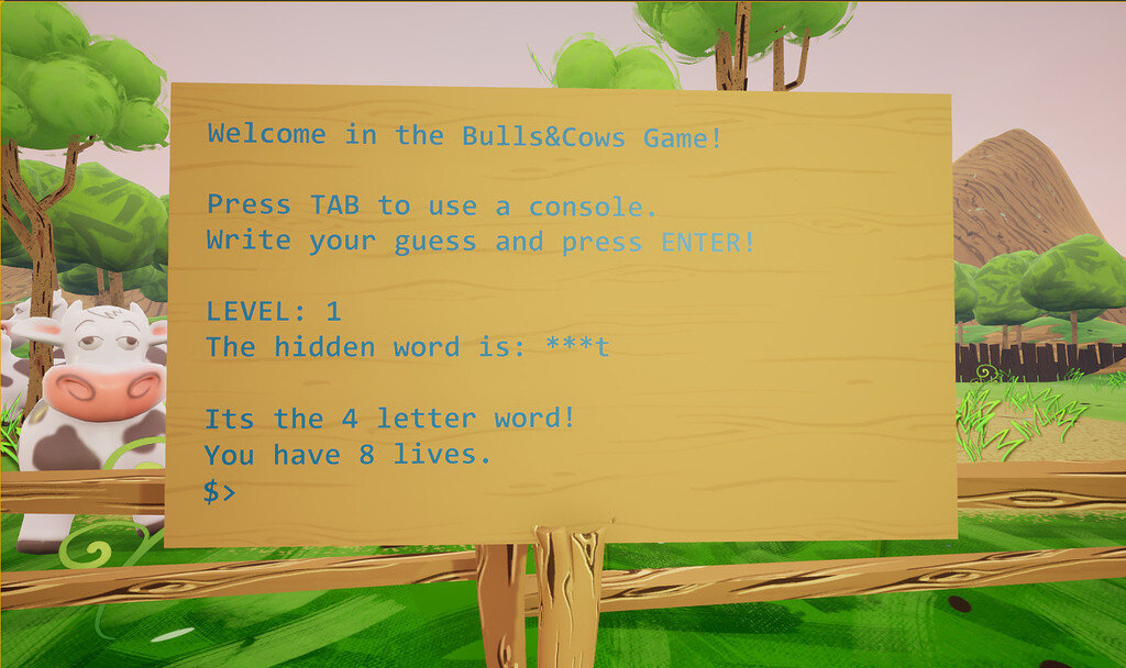 Bull Cow Game - Added: Levels, Hints - Show - GameDev.tv