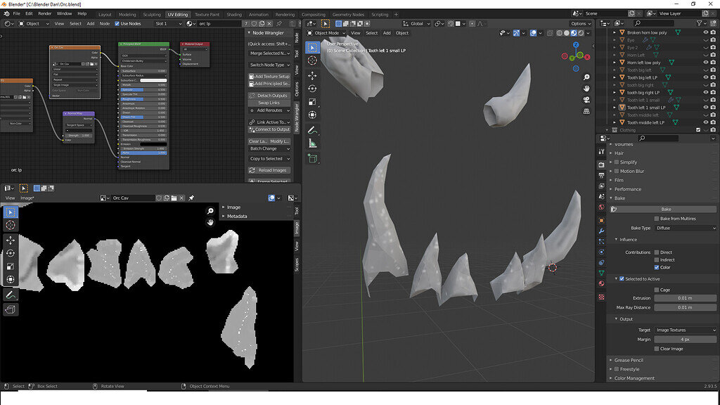 Problem with baking the cavity map. White dots on objects / map? - Ask ...
