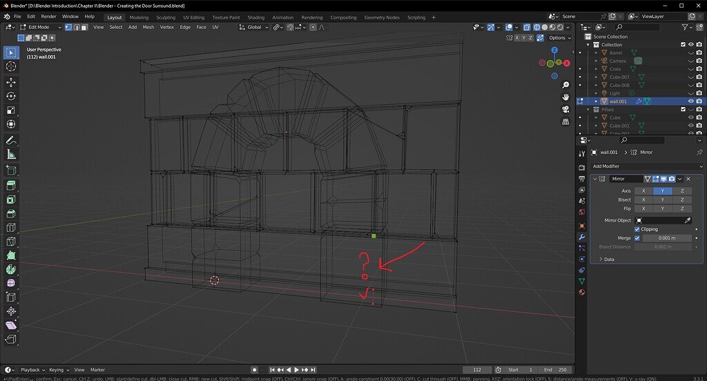 Knife Tool Does Not Work on Wireframe Mod - Ask - GameDev.tv