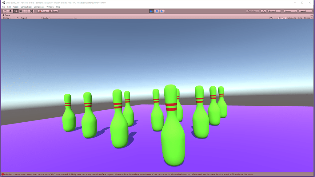 Blender Pins In Unity - Talk - GameDev.tv