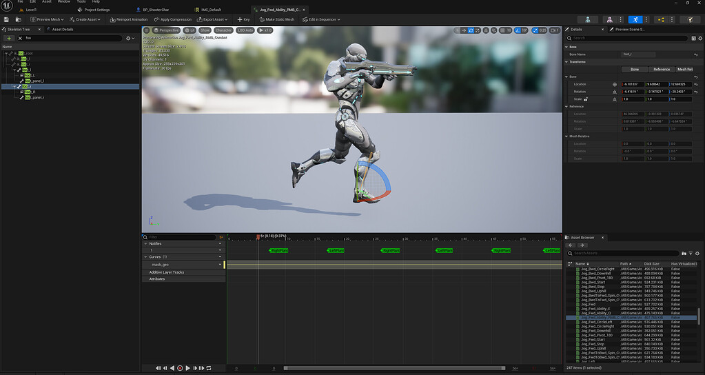 Foot bone position in world space does not change - Ask - GameDev.tv