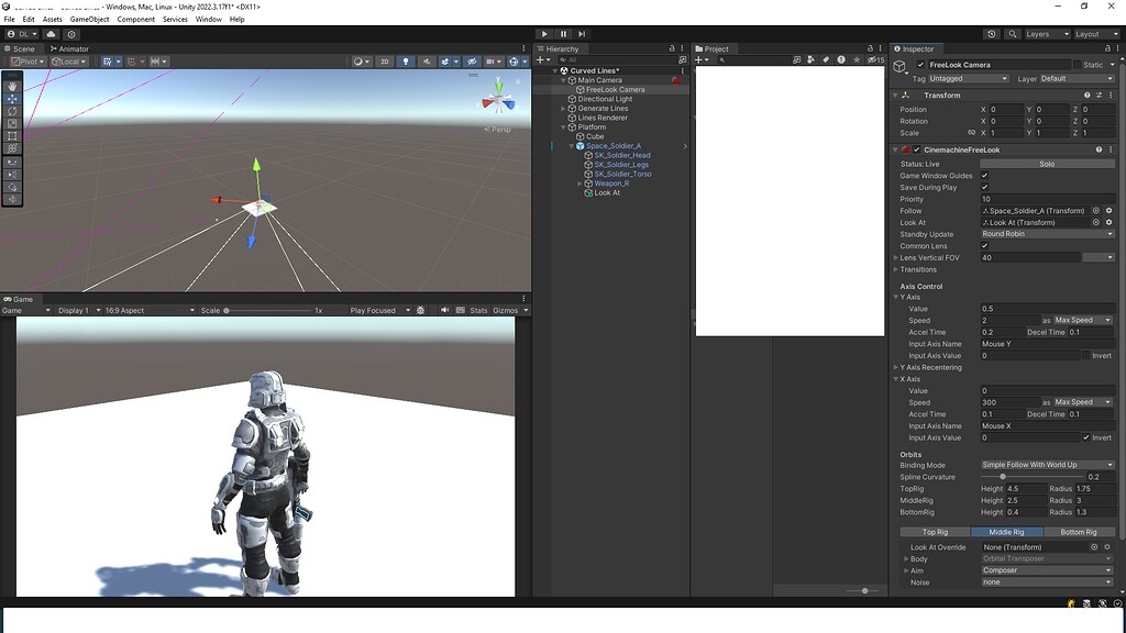 Unity3d free look camera from cinemachine not showing Game Window Guides - Talk - GameDev.tv