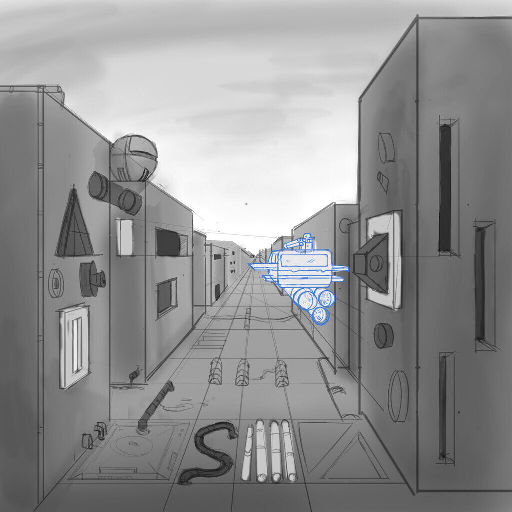1 point perspective shaded - Show - GameDev.tv