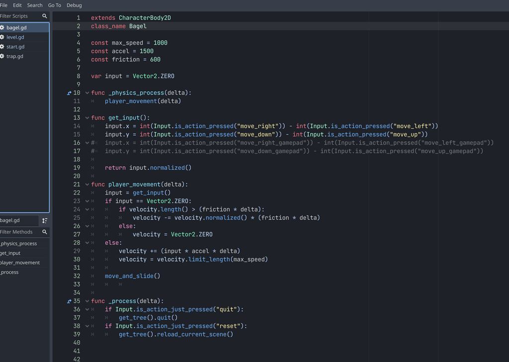 Unable to move characterbody2D after moving scripts and scenes around - Ask - GameDev.tv