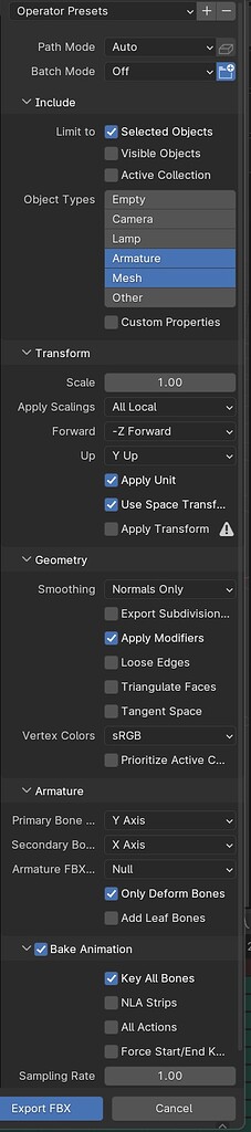 Importing Animations (armature only) FBXs bugged from Blender to Unreal Engine 5 - Ask - GameDev.tv