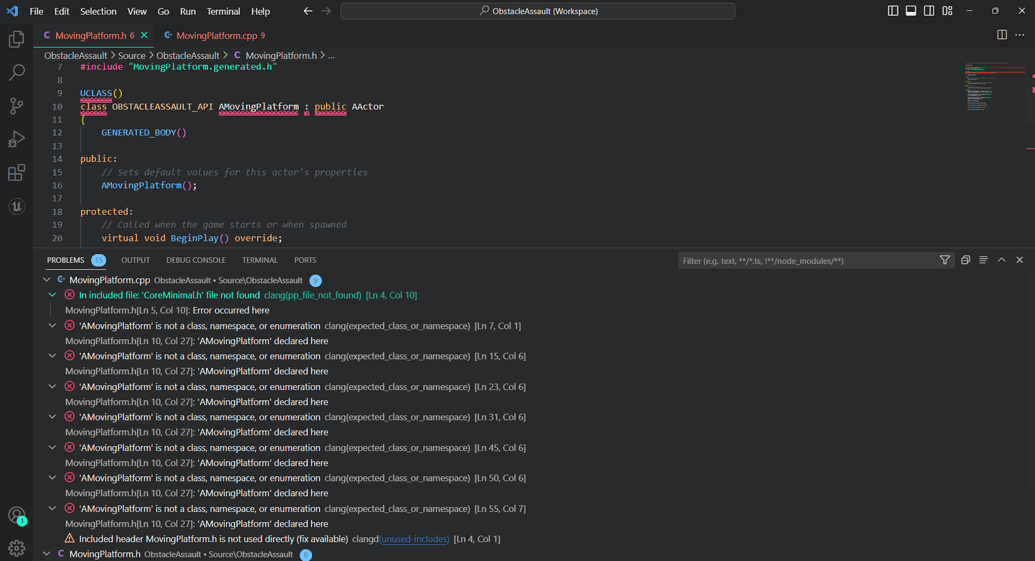 VS Code C++ Intellisense in UE 5.3 not recognizing certain parts of code - Ask - GameDev.tv