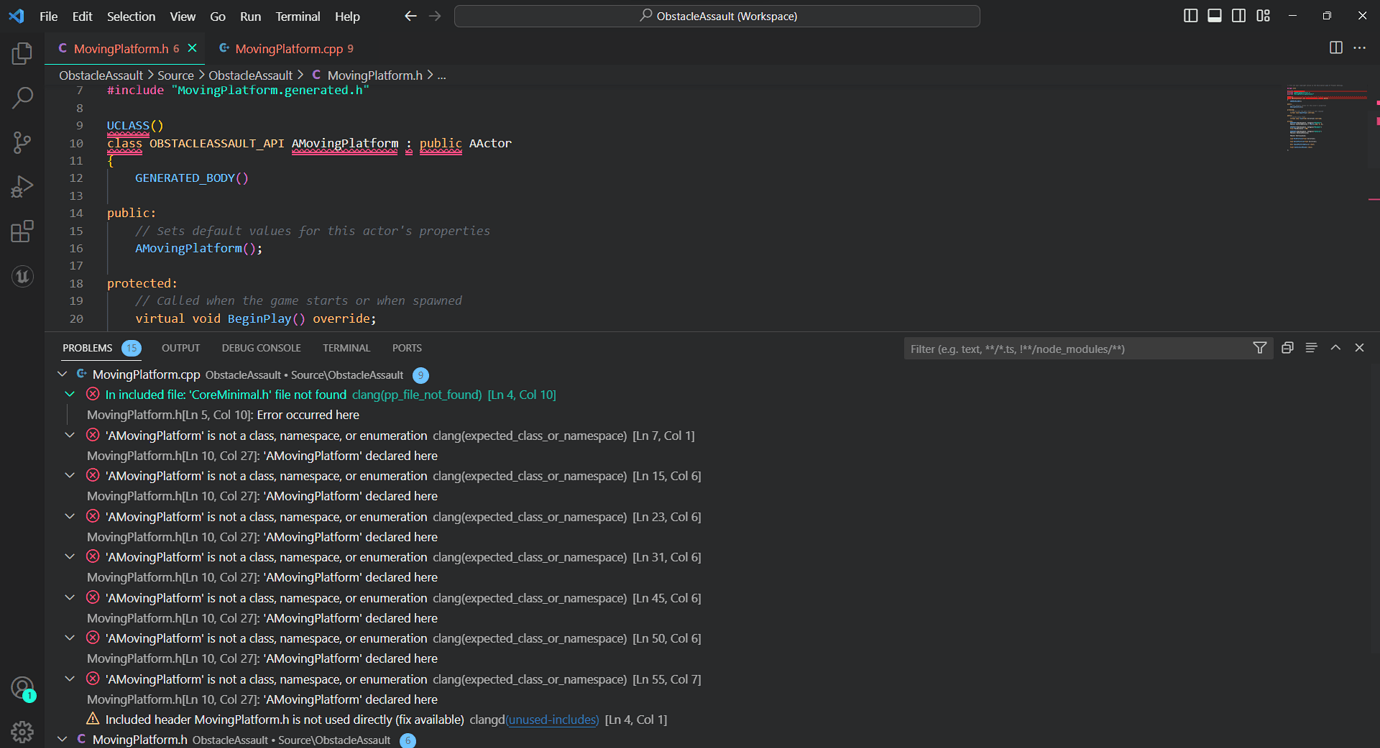 VS Code C++ Intellisense in UE 5.3 not recognizing certain parts of code - Ask - GameDev.tv