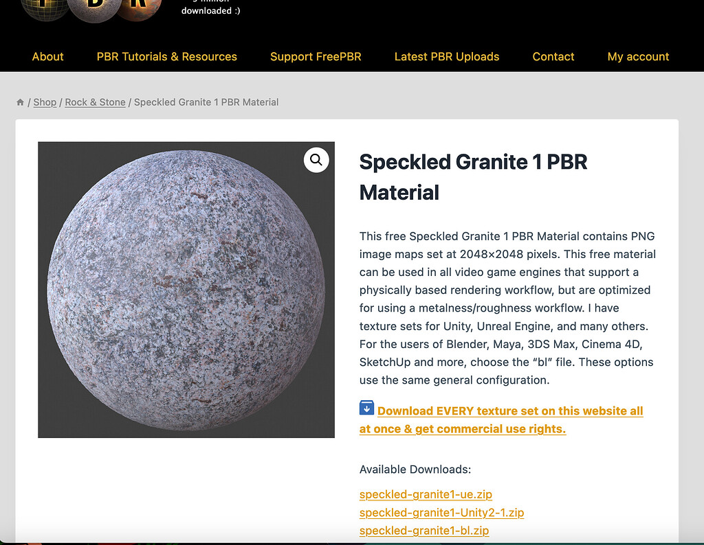 Diffuse Image Missing from Free PBR? - Ask - GameDev.tv