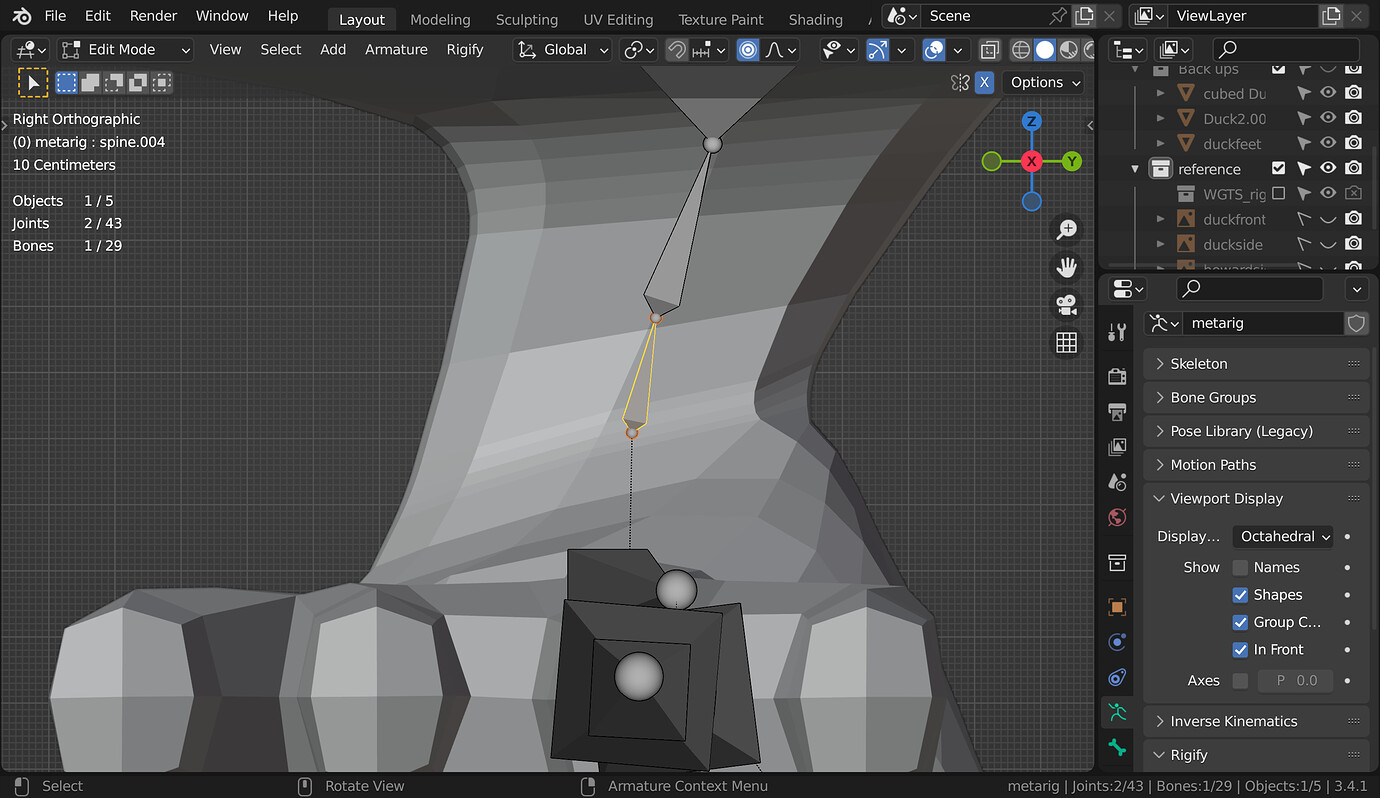 Rigify Problem - Ask - GameDev.tv