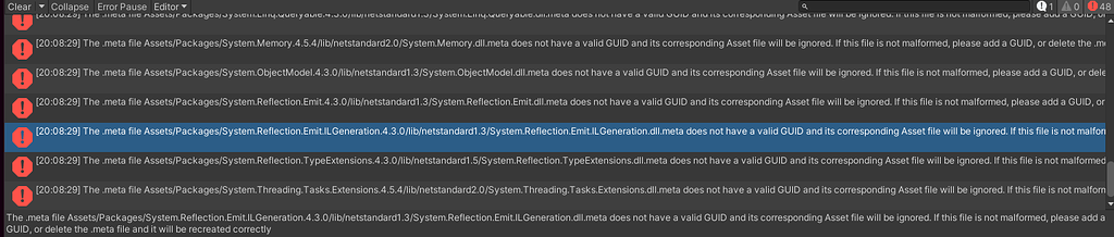 .meta files does not have valid GUID - Ask - GameDev.tv