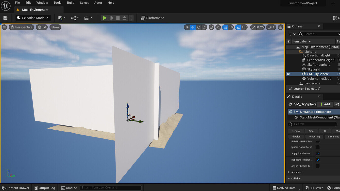 Planes behind Open 3D Assets - Ask - GameDev.tv