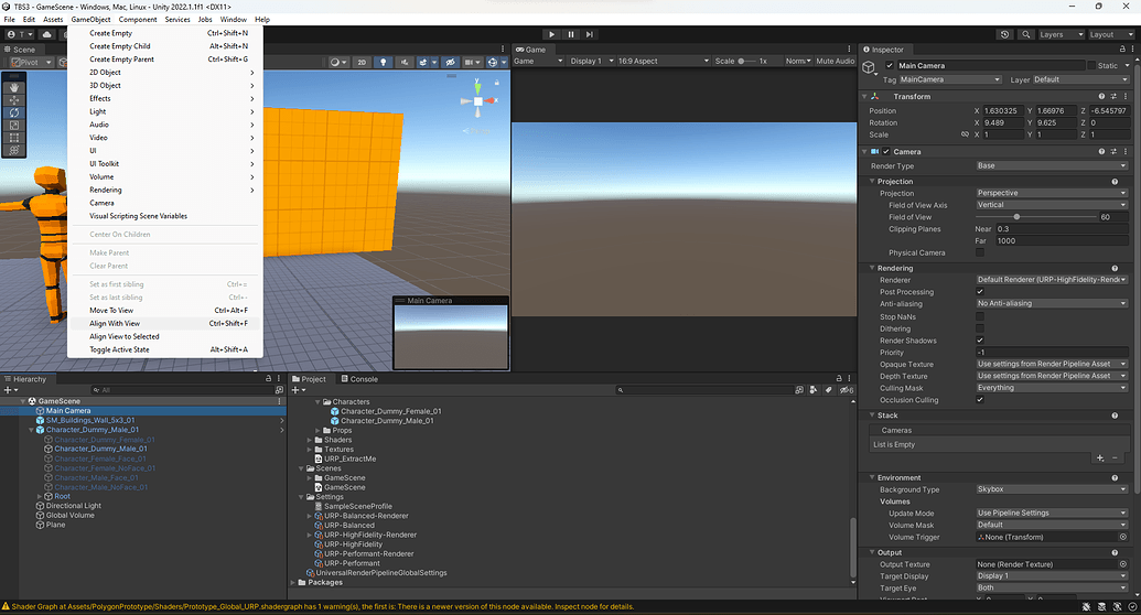 Nothing showing in the Game view - Ask - GameDev.tv