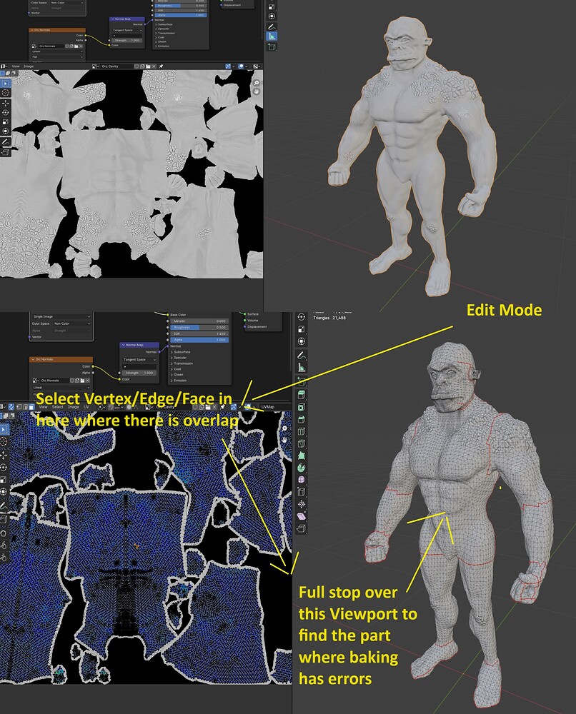 Blackspots after baking the cavity map, is this normal? - Ask - GameDev.tv