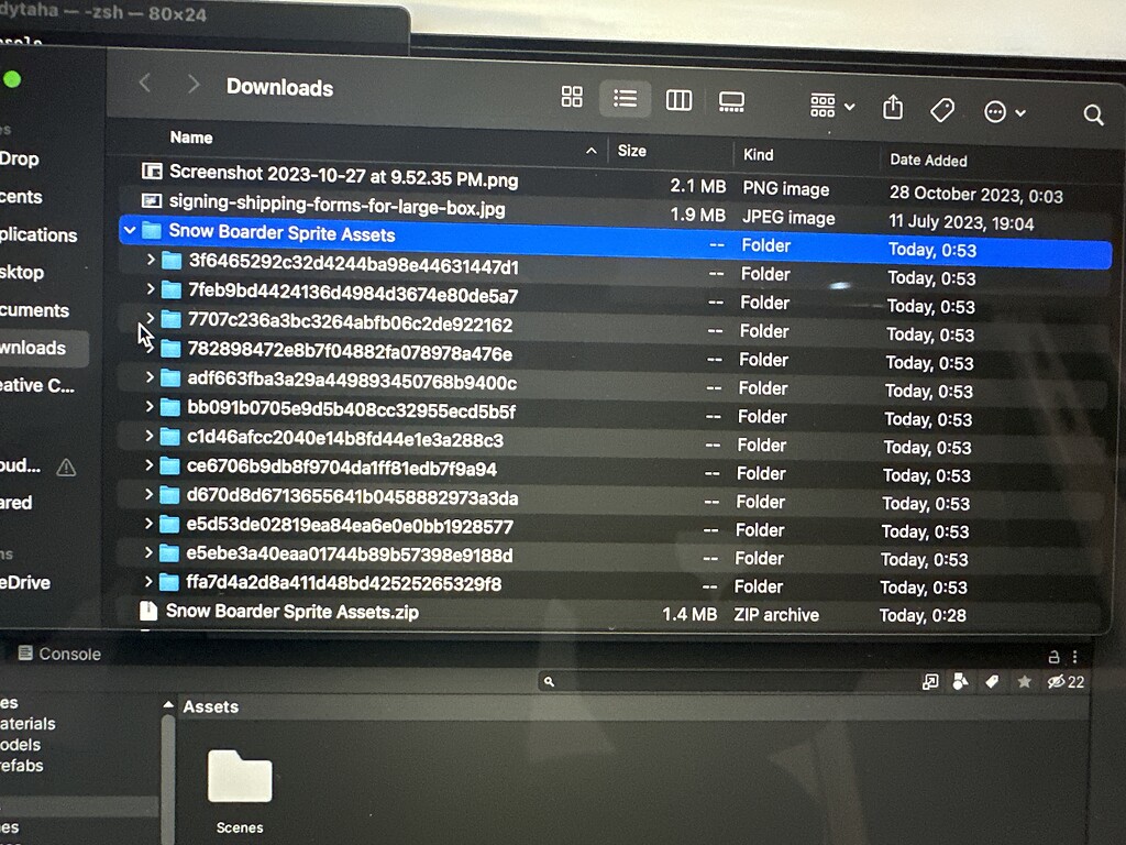 After i unzip the file this is what happens unlike what happens in the licture - Ask - GameDev.tv