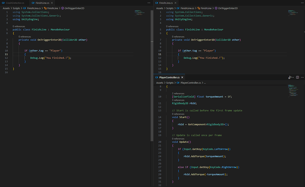 Why does not work? C# Unity C# Unity Game Developer 2D Lesson 37 - Ask - GameDev.tv
