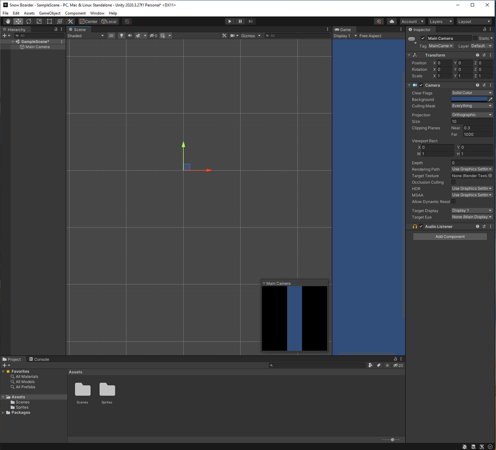 Camera and Scene Outline - Ask - GameDev.tv