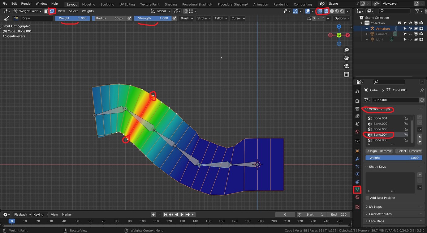 Rigging problems - vertices not following bones - Ask - GameDev.tv