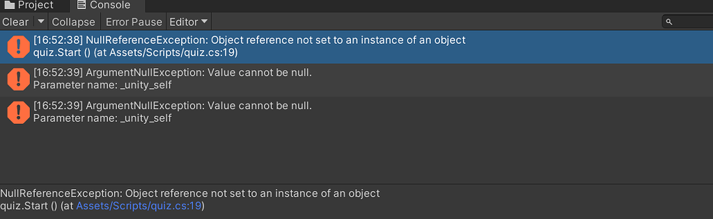 Error in quiz master for loop - Ask - GameDev.tv