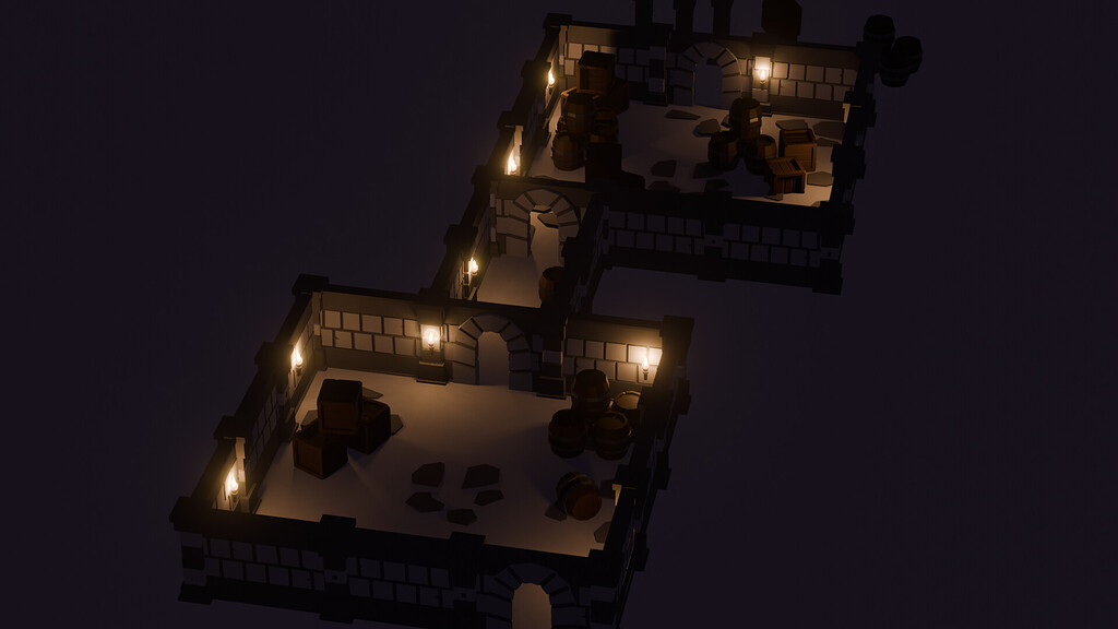 Simple dungeon by following the tutorial - Show - GameDev.tv