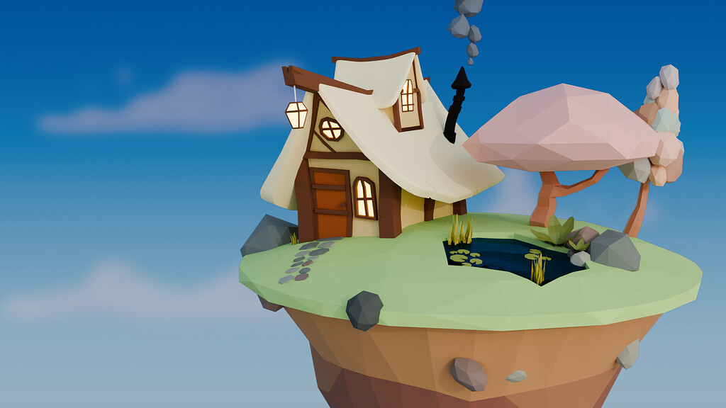 Blender Low Poly Landscapes! - Final Renders - Show - GameDev.tv