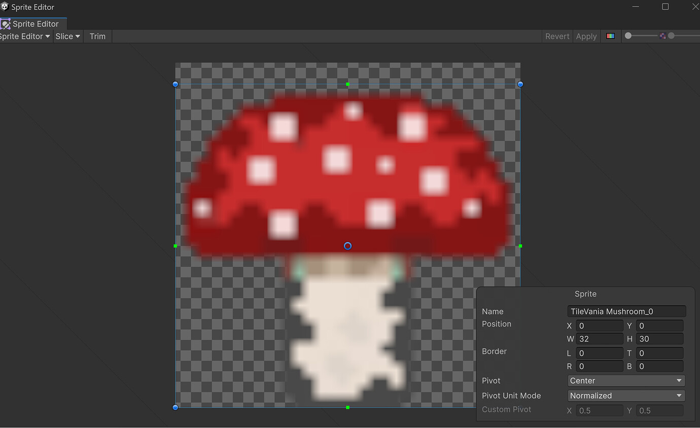 All my sprites in the sprite editor are blurry? - Ask - GameDev.tv
