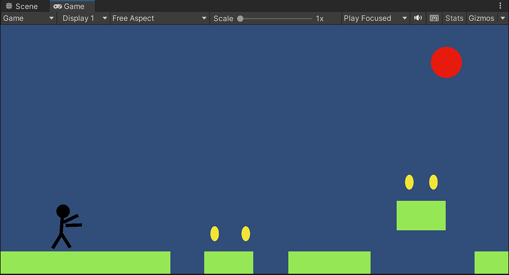 It's My Simple Platformer Scene Screenshot \(￣︶￣*\)) - Show - GameDev.tv