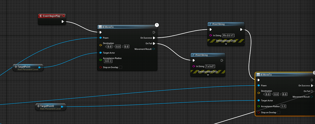 On Success Event does not fire from AI MoveTo - Ask - GameDev.tv